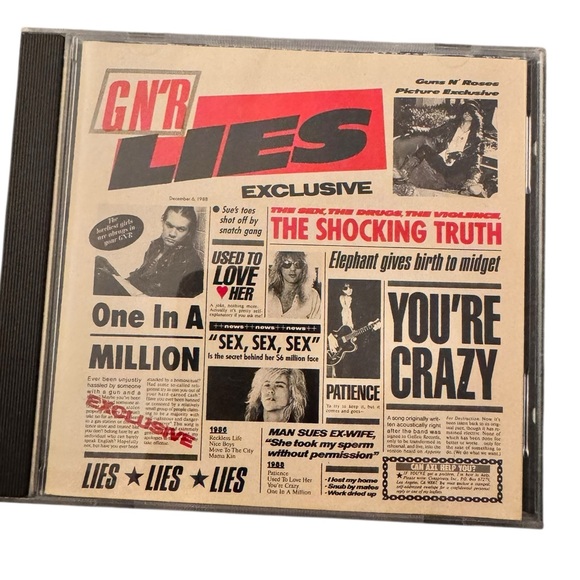 Guns N' Roses | Media | 3 5 Guns N Roses Lies Cd | Poshmark